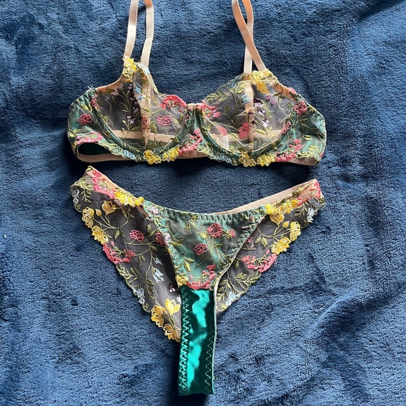 Hello.L.A.Girl | Intimates & Sleepwear | Floral Embroidered Lingerie ...